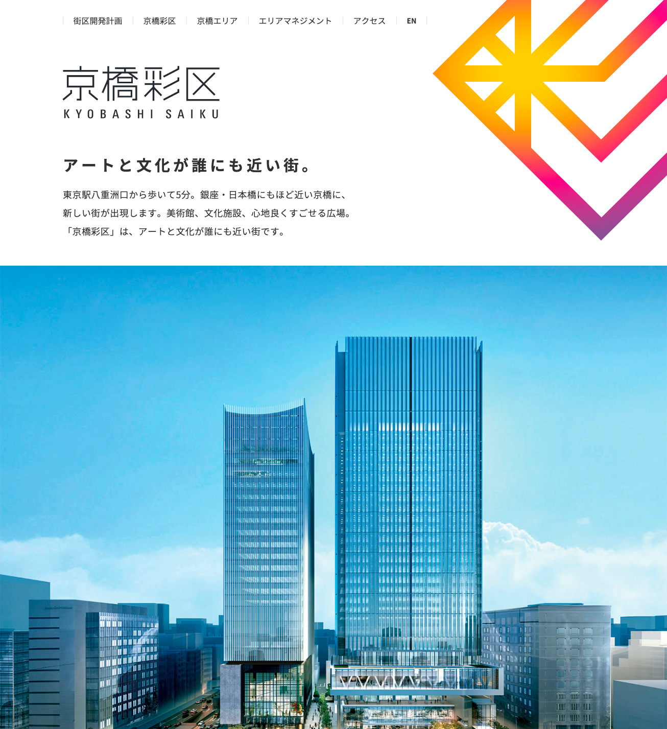 京橋彩区 CI | AXIS design | アクシスデザイン